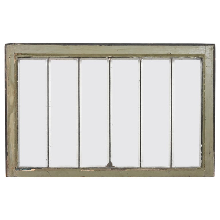 Antique Arts and Crafts Six-Panel Leaded Beveled Glass Window at 1stDibs