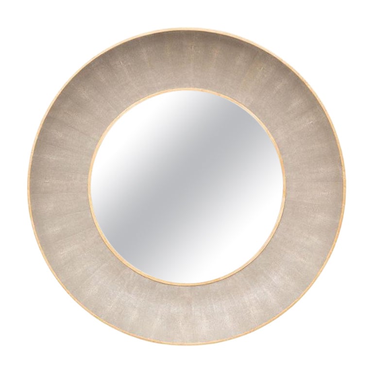 Massive Contemporary Faux Shagreen Mirror For Sale at 1stDibs