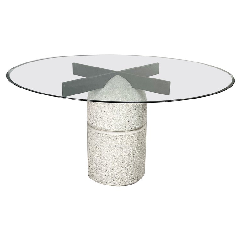 Italian Mid-Century Glass Beton Table Paracarro by G. Offredi for ...
