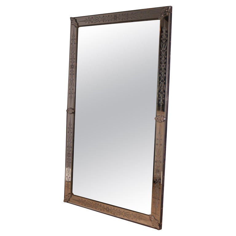 Large Venetian Cafe Mirror at 1stDibs