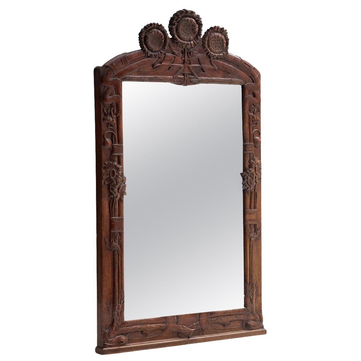 Three Way Brass Mirror at 1stDibs | 3 way standing mirror, 3 way floor ...