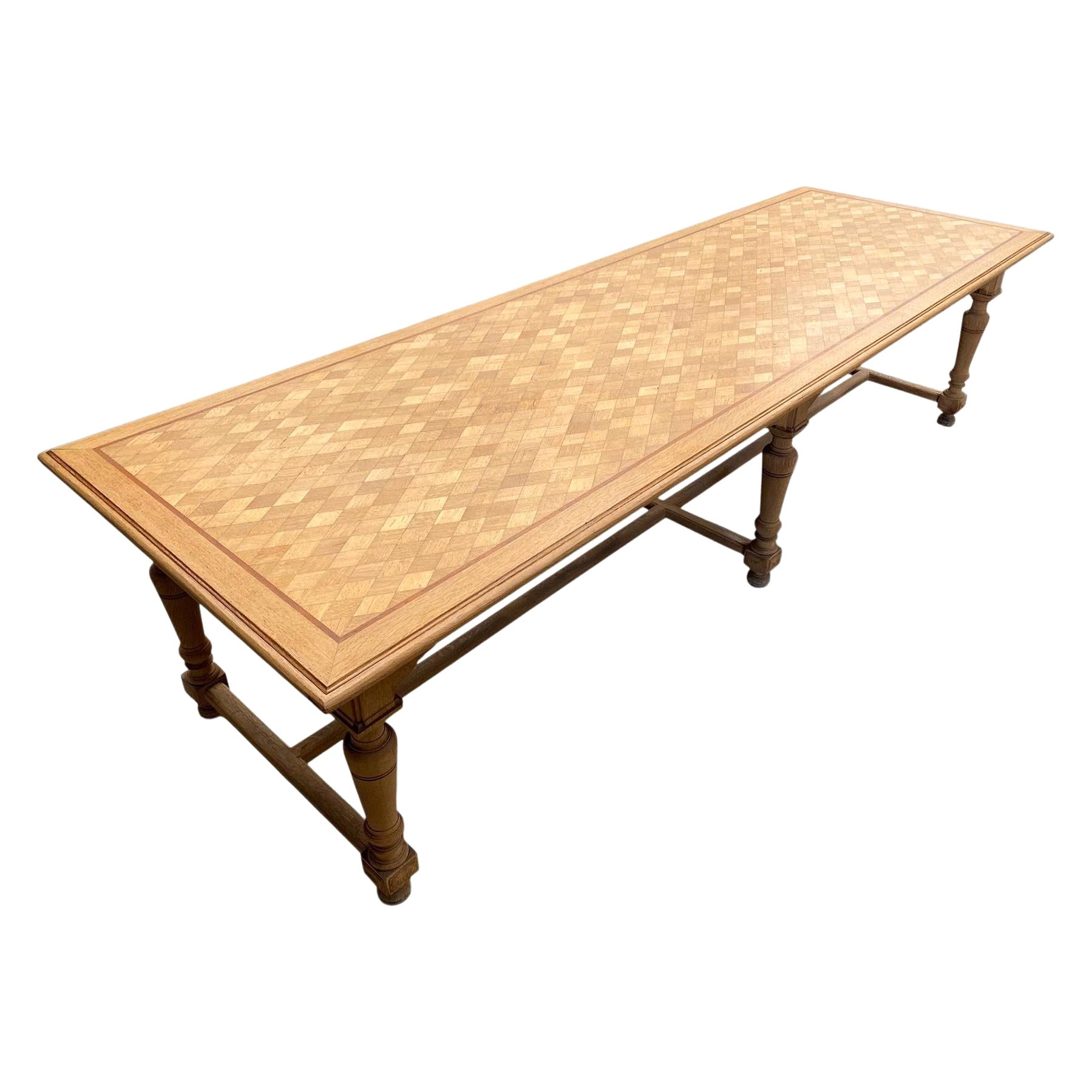 19th Century Large Solid Oak Refectory Table at 1stDibs