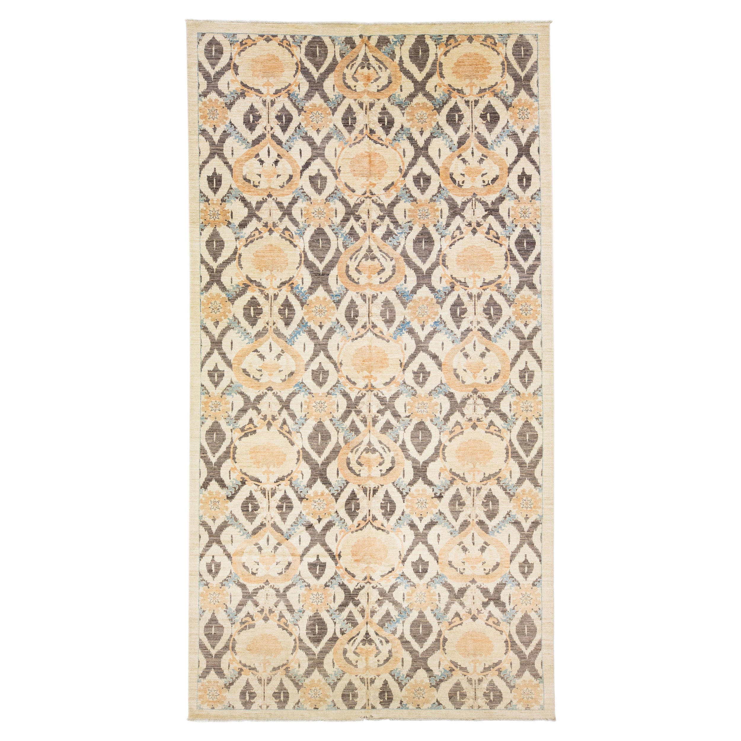 Contemporary Handmade Wool Runner by Doris Leslie Blau For Sale at 1stDibs