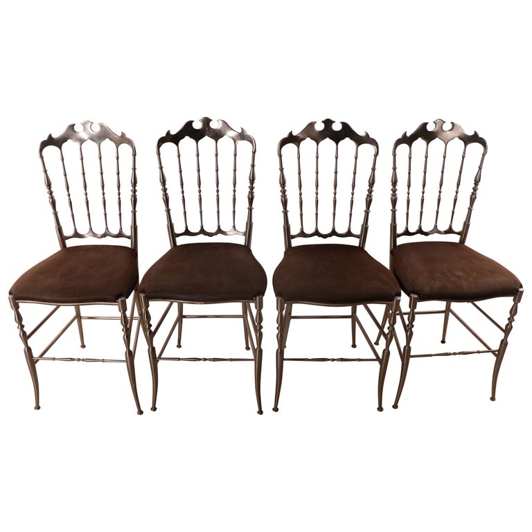 Set of Charivari Chairs in Steel Finish from Made in Italy retailed by ...