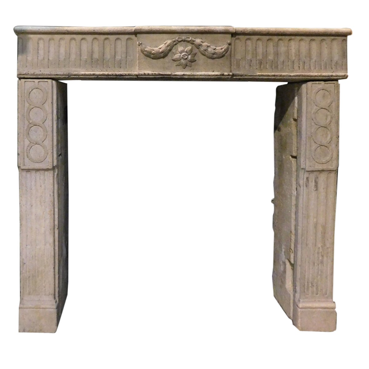 Ancient gothic fireplace in gray stone, from France, 14th Century For ...