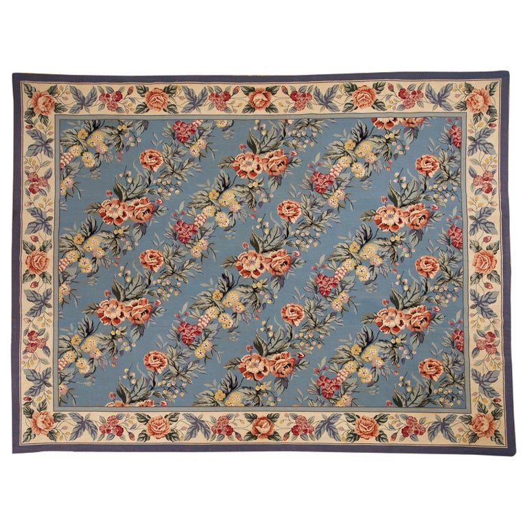 Vintage Needle Point Carpet For Sale at 1stDibs