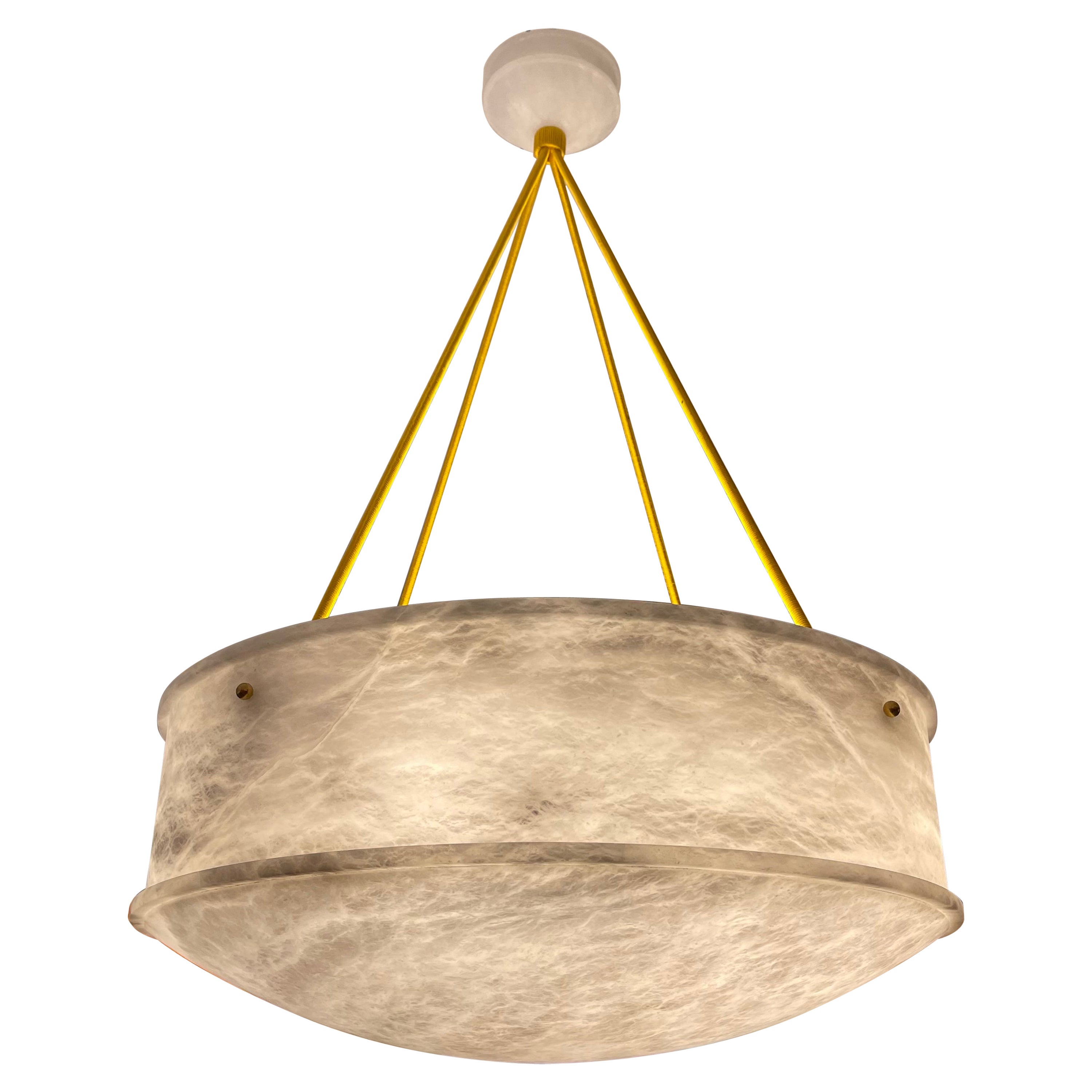 Grand Alabaster Ceiling Fixture at 1stDibs | plafonnier grand format ...