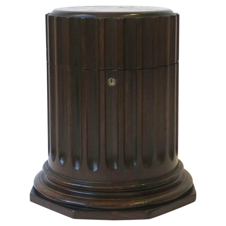 Column Pillar Pedestal Box in the Neoclassical Style For Sale at 1stDibs