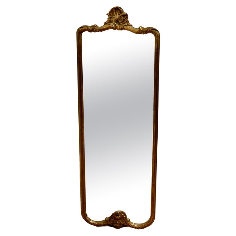 Long French 19th Century Louis Philippe Wall Mirror at 1stDibs