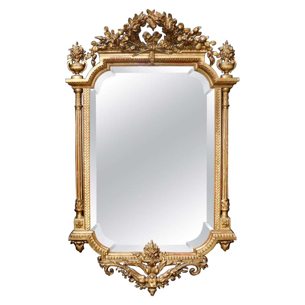 Napoleon III Large French Wall Mirror, 19th Century at 1stDibs