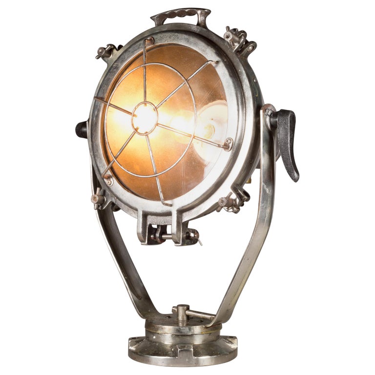 Antique Nautical Spotlight, c.1940 For Sale at 1stDibs