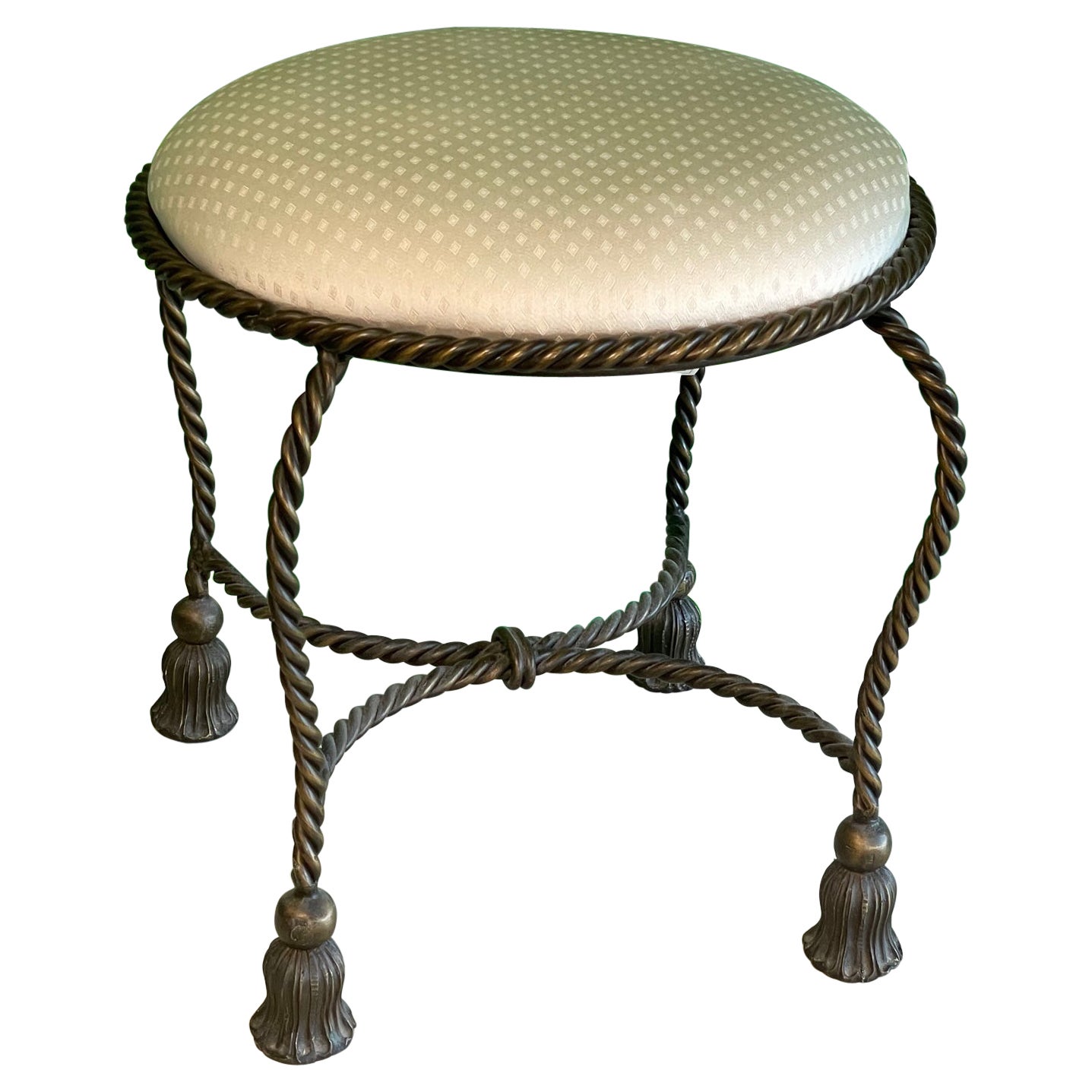 Contemporary Hand-Built Rope Stool For Sale at 1stDibs