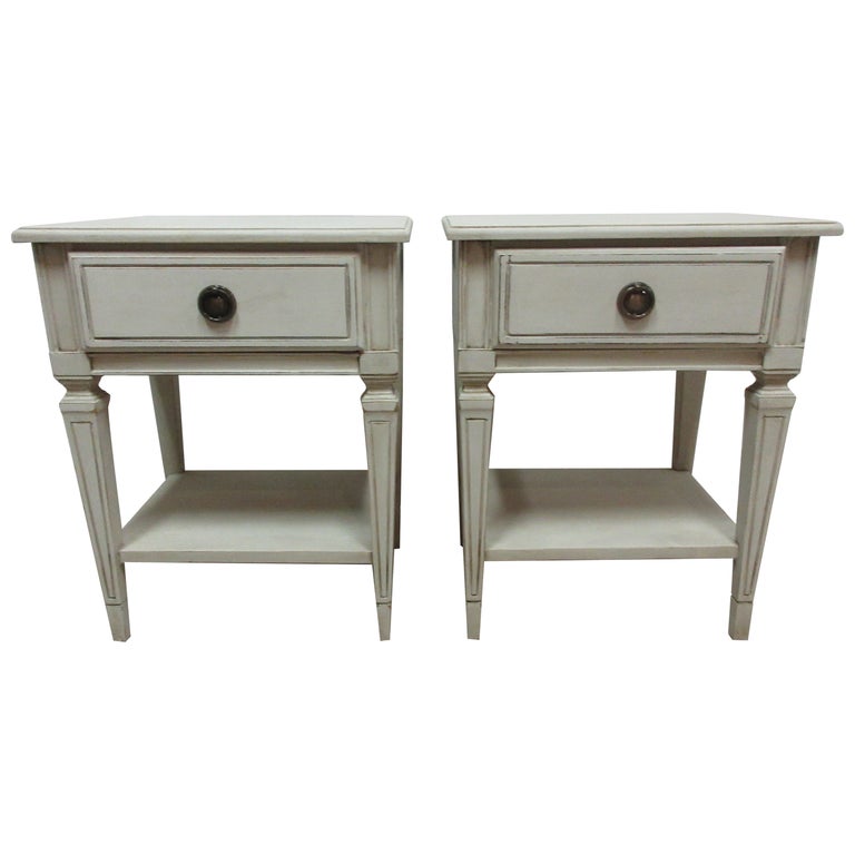 Gustavian Style Night Stands For Sale at 1stDibs