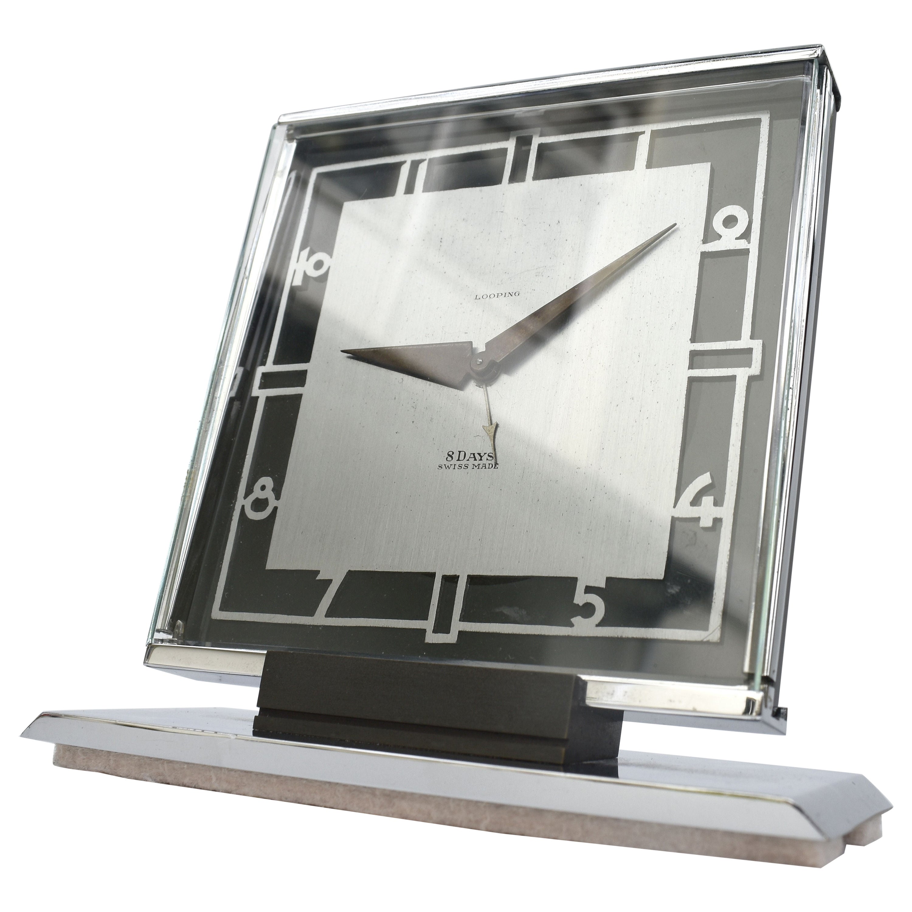 Art Deco Westminster Chime Inlaid Mantel Clock by Thomas Haller, circa ...