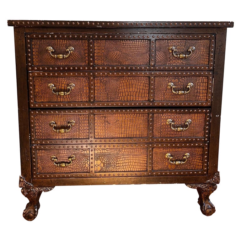 Vintage Lizardskin / Snakeskin Reptile Dresser Chest of Drawers For ...