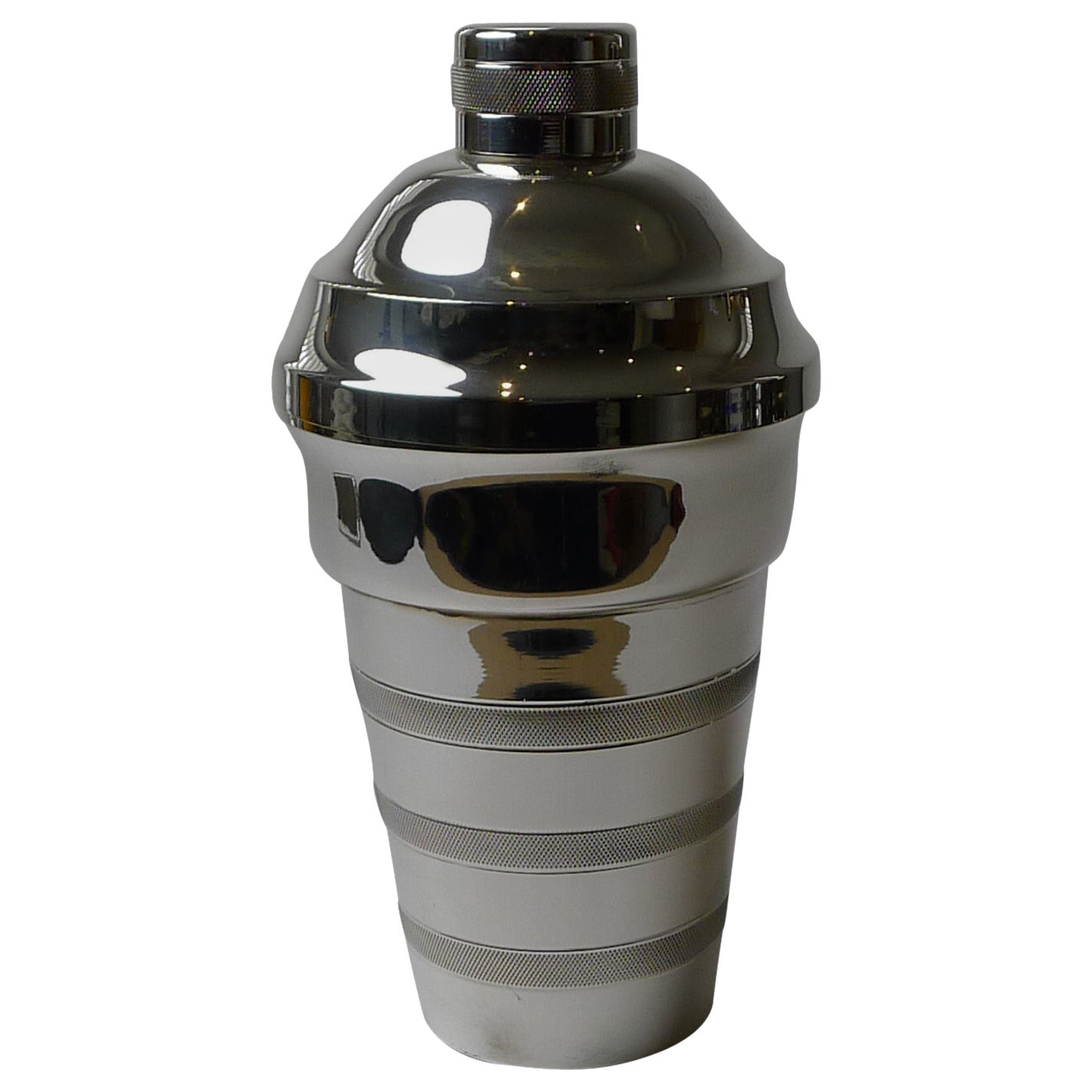 Vintage French Art Deco Silver Plated Cocktail Shaker, circa 1930 at ...