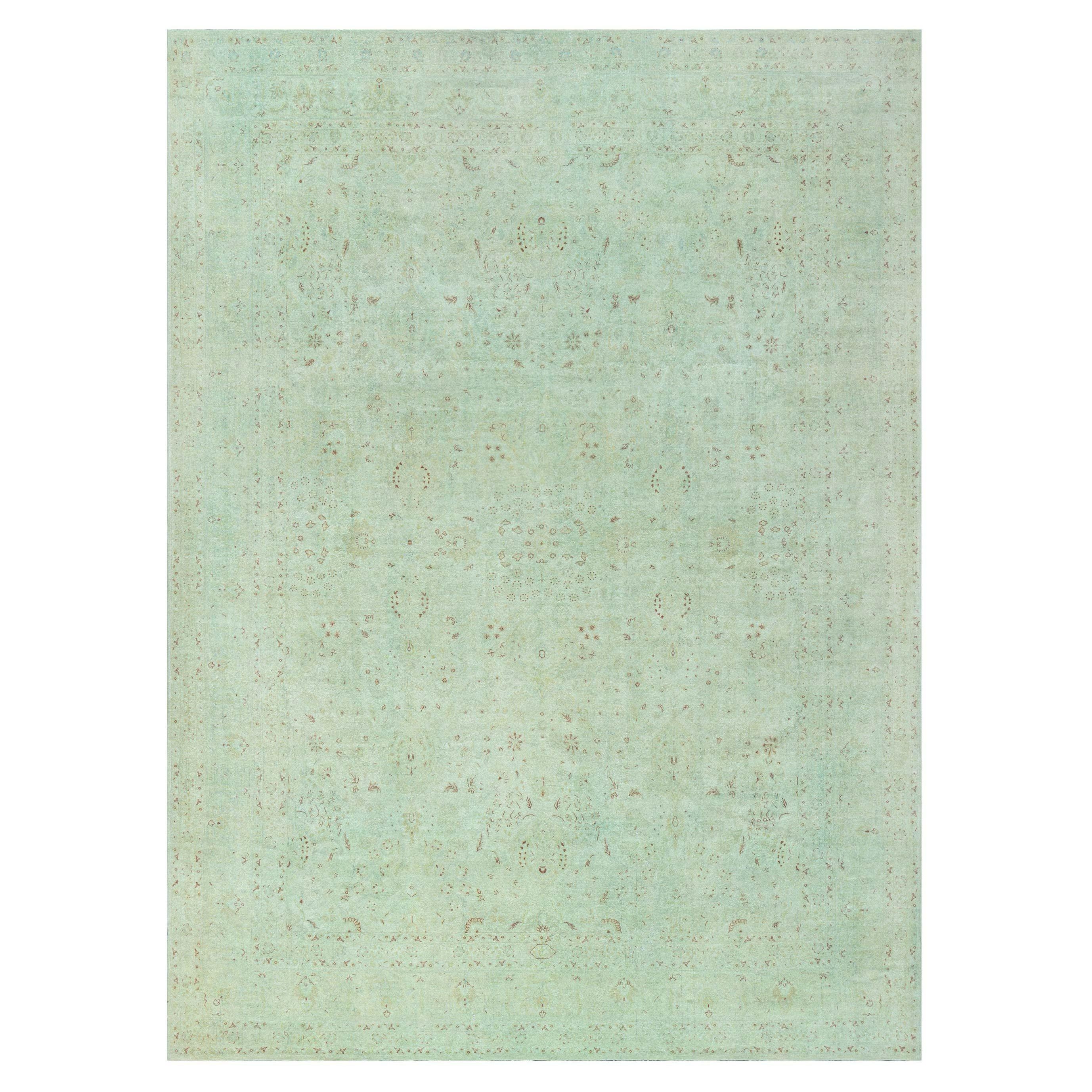 Traditional Inspired Beige Blue Brown Wool Rug by Doris Leslie Blau For ...