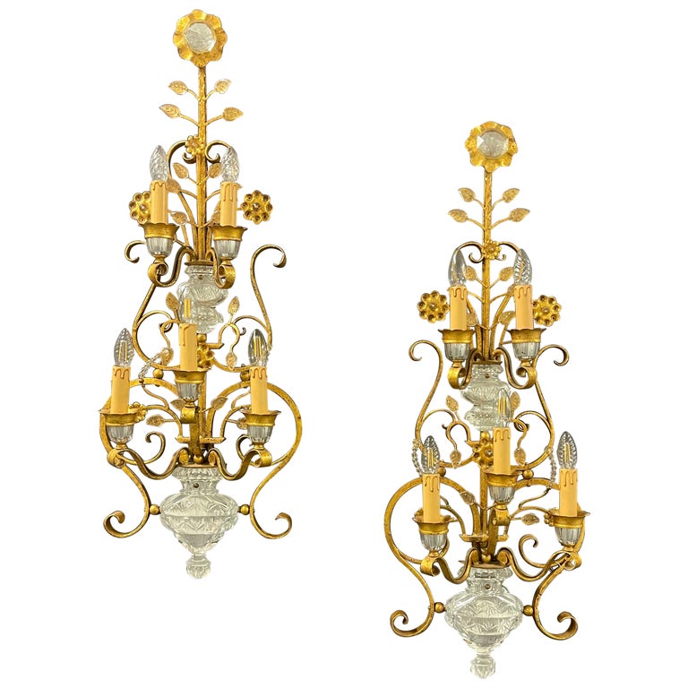 Outstanding, Impressive and Rare Huge wall sconces by Maison Bagues For ...
