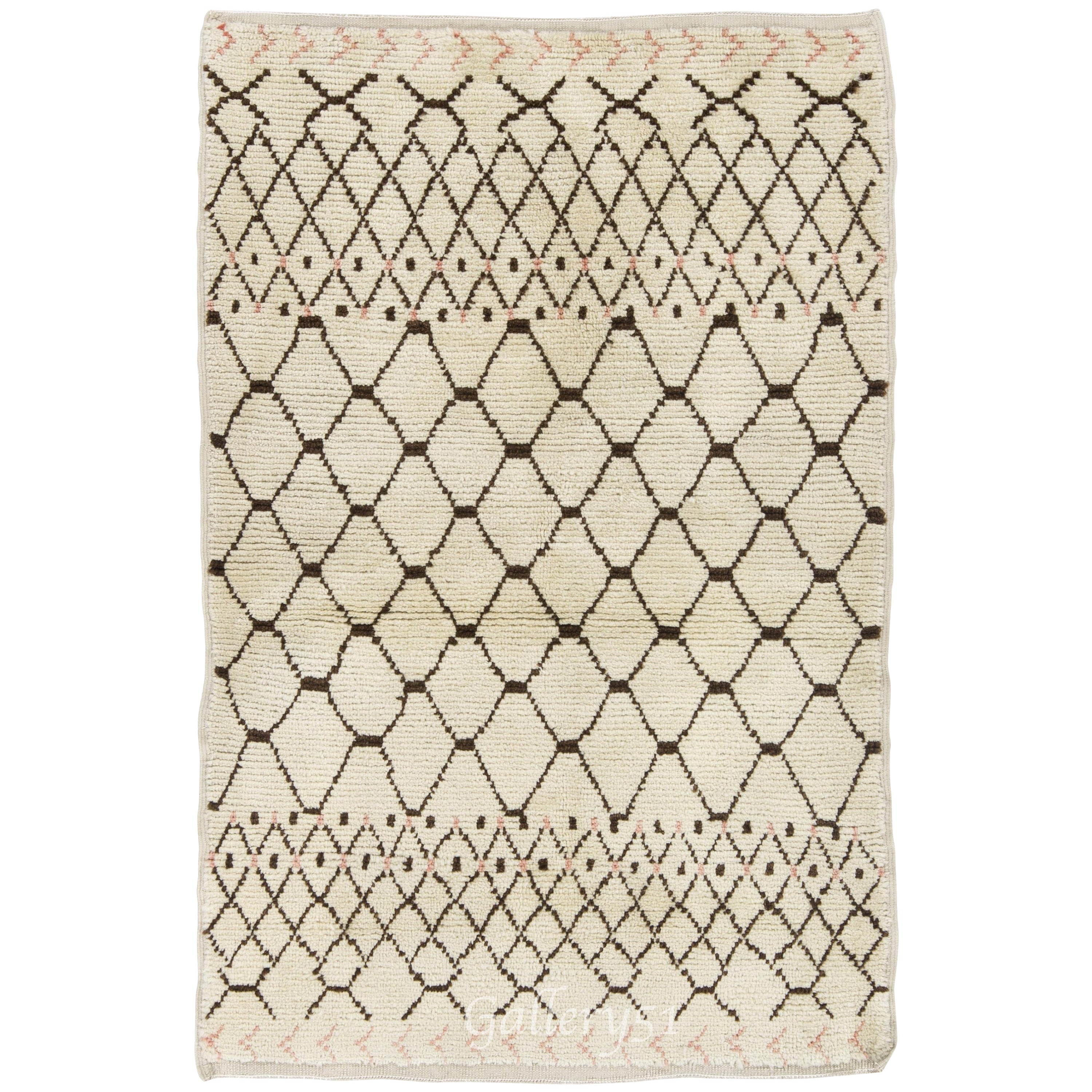 Hand Knotted Moroccan Wool Rug, Soft Pile, Custom Options Available. 5 ...