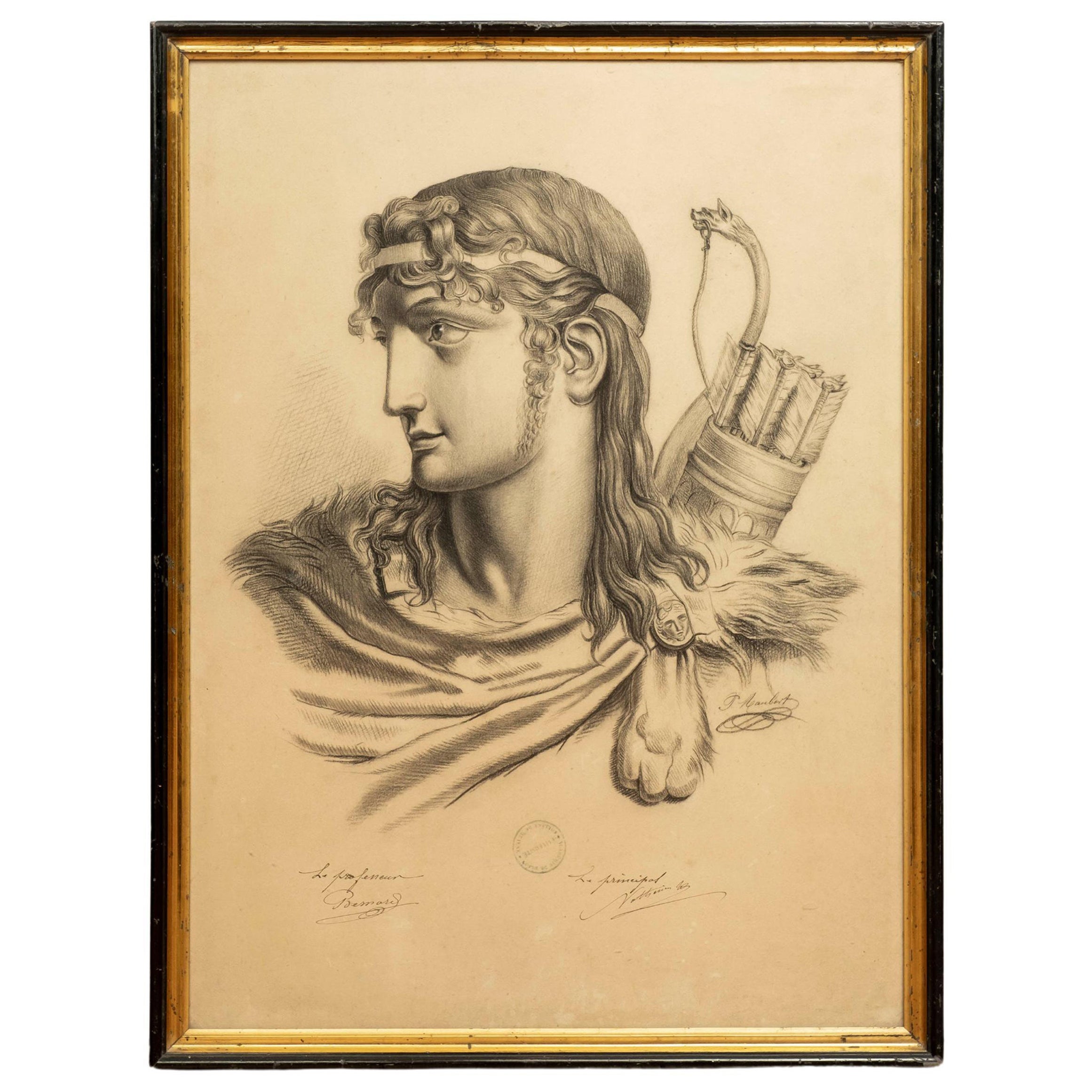 Anton Pieck 'Roman' Pencil Drawing For Sale at 1stDibs