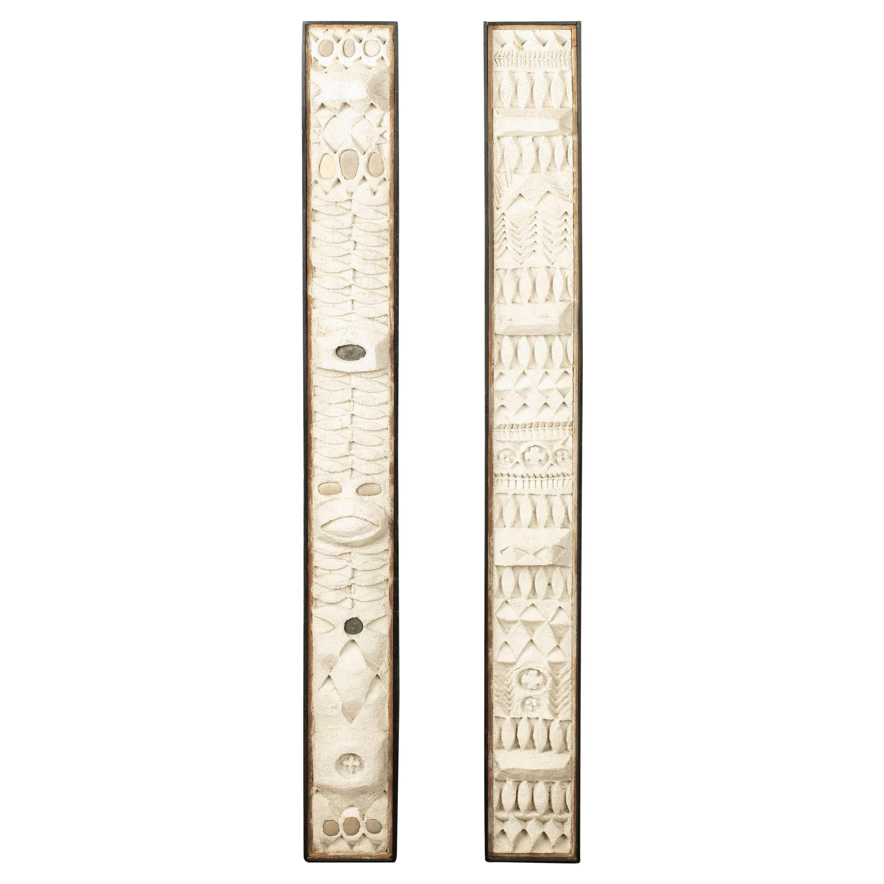 White Resin and Plaster Face Wall Sculpture, 60's For Sale at 1stDibs ...