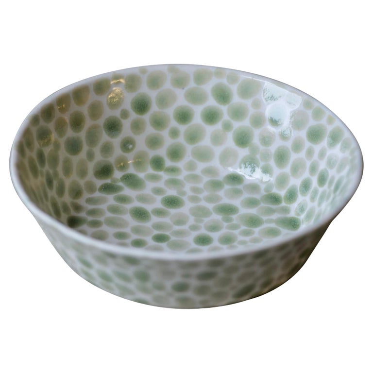 Jade Dots Porcelain Small Bowl For Sale at 1stDibs