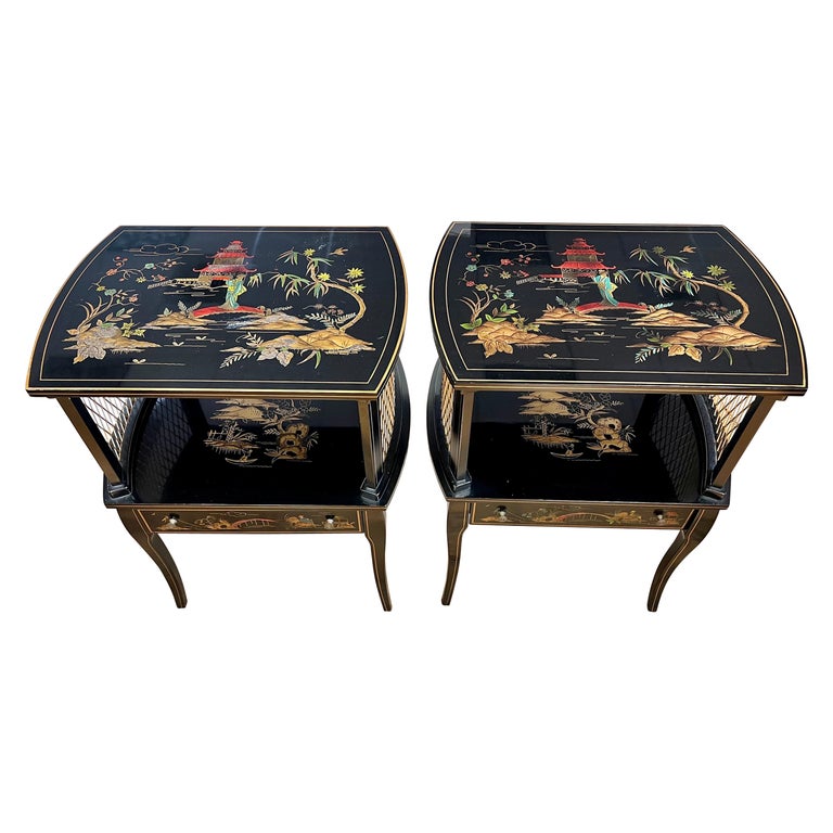Pair Chinoiserie Tables at 1stDibs