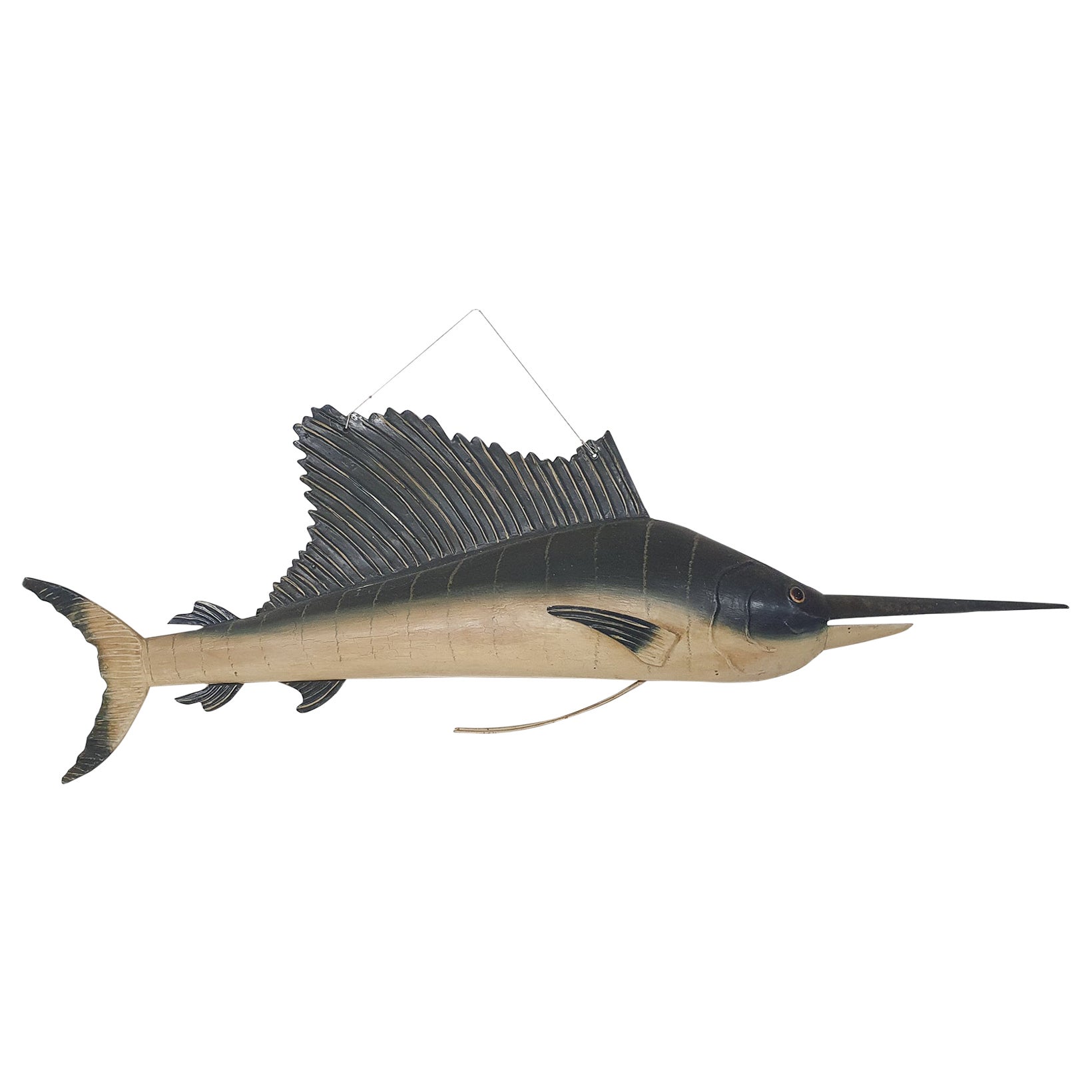 Dekorative Fisch-Skulptur aus Metall und Merlin, Vintage im Angebot bei ...