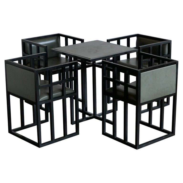 1980's Table and Chairs For Sale at 1stDibs