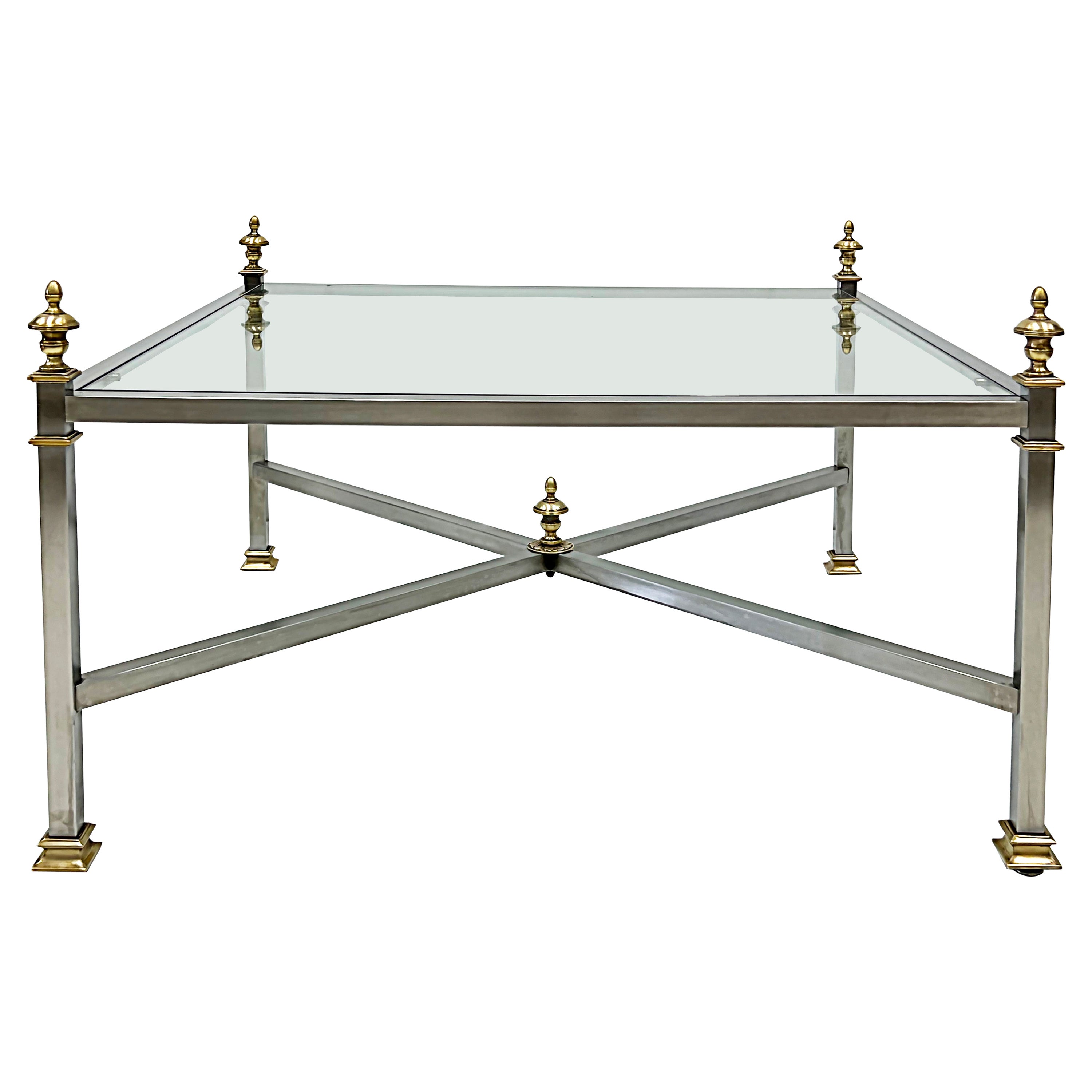 French Neoclassical Style Maison Jansen Coffee Table at 1stDibs