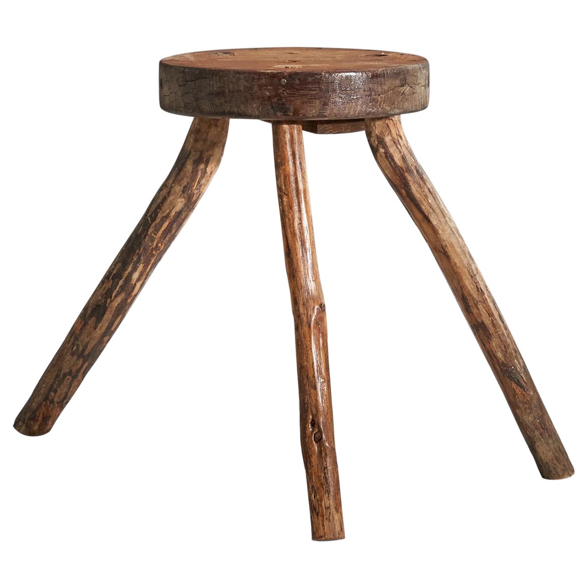 Swedish, Very Small Milking Stool, Wood, Sweden, c. 1900 For Sale at ...