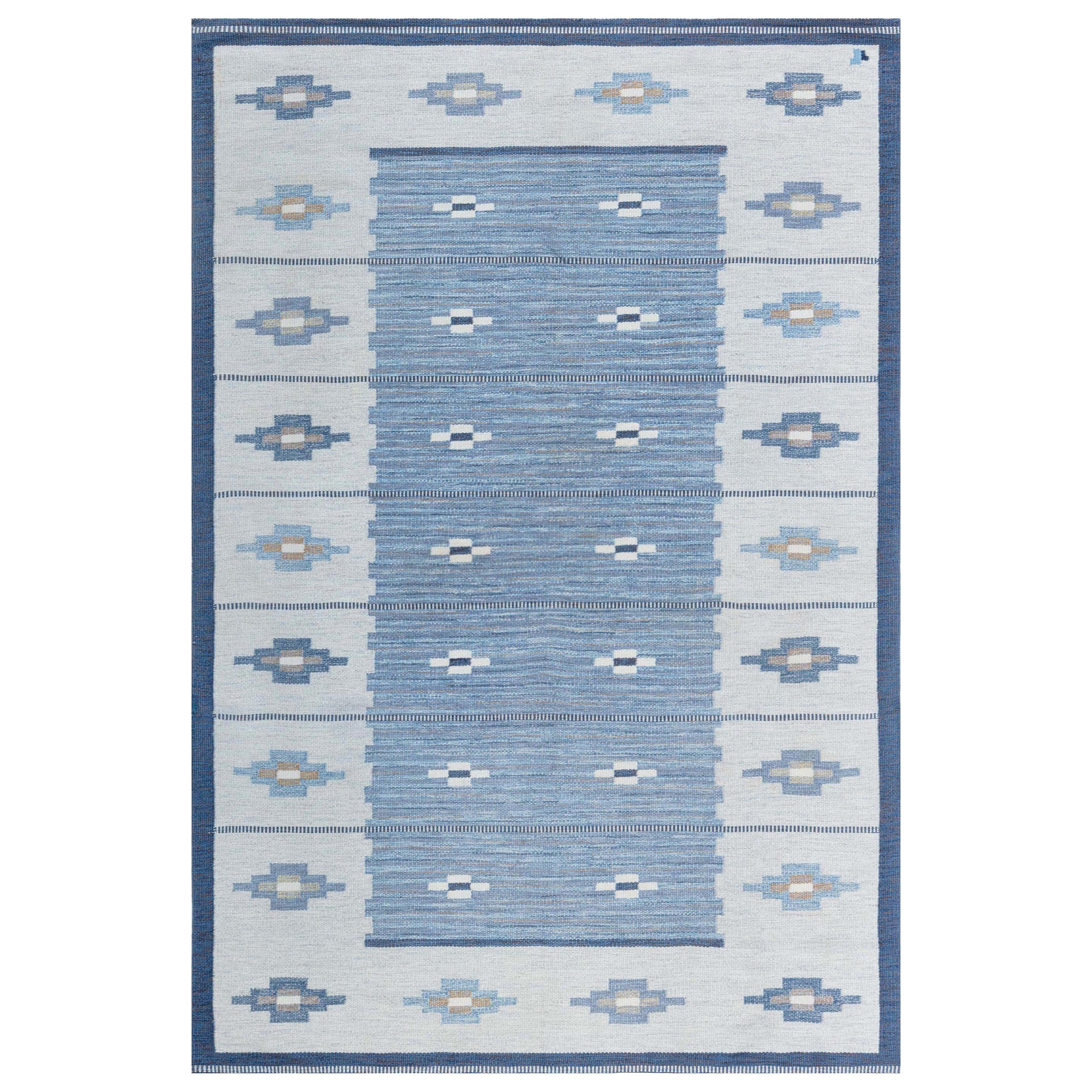 Doris Leslie Blau Collection Vintage Swedish Flat Weave Rug by A Bindd ...