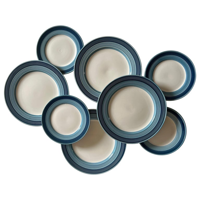 Imperial Stone Indigo Dinnerware Set ~ 8 Pieces at 1stDibs