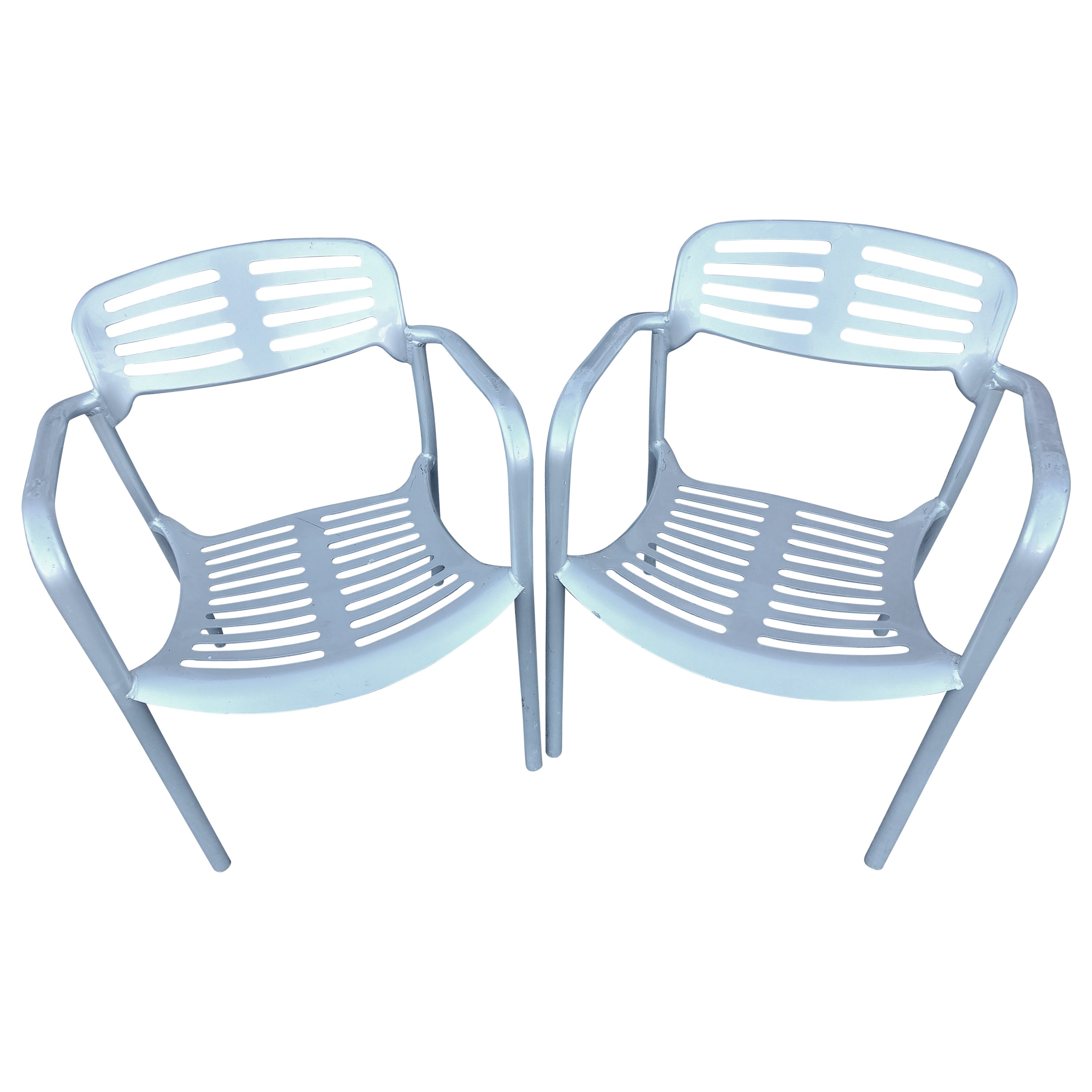 1 Restored Polished Aluminum Toledo Chair Designed by Jorge Pensi for ...