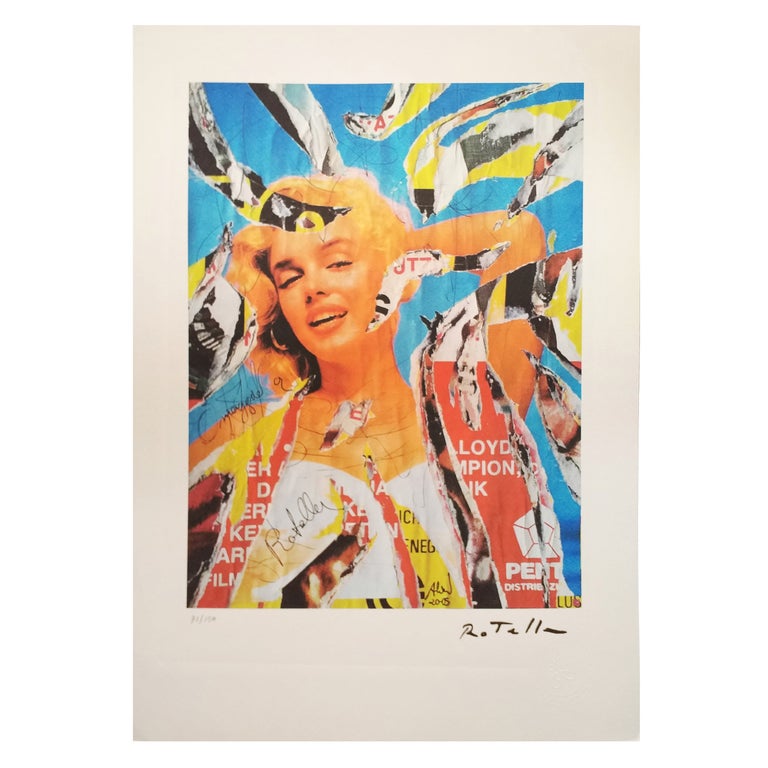 DOMENICO "Mimmo" ROTELLA Marilyn 2 For Sale at 1stDibs