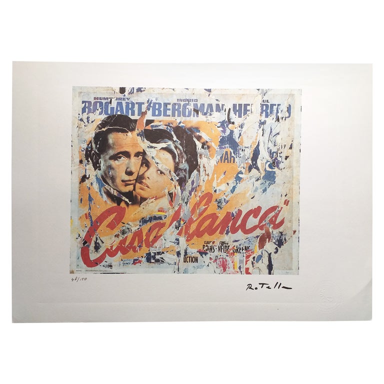 Domenico "Mimmo" Rotella Casablanca For Sale at 1stDibs