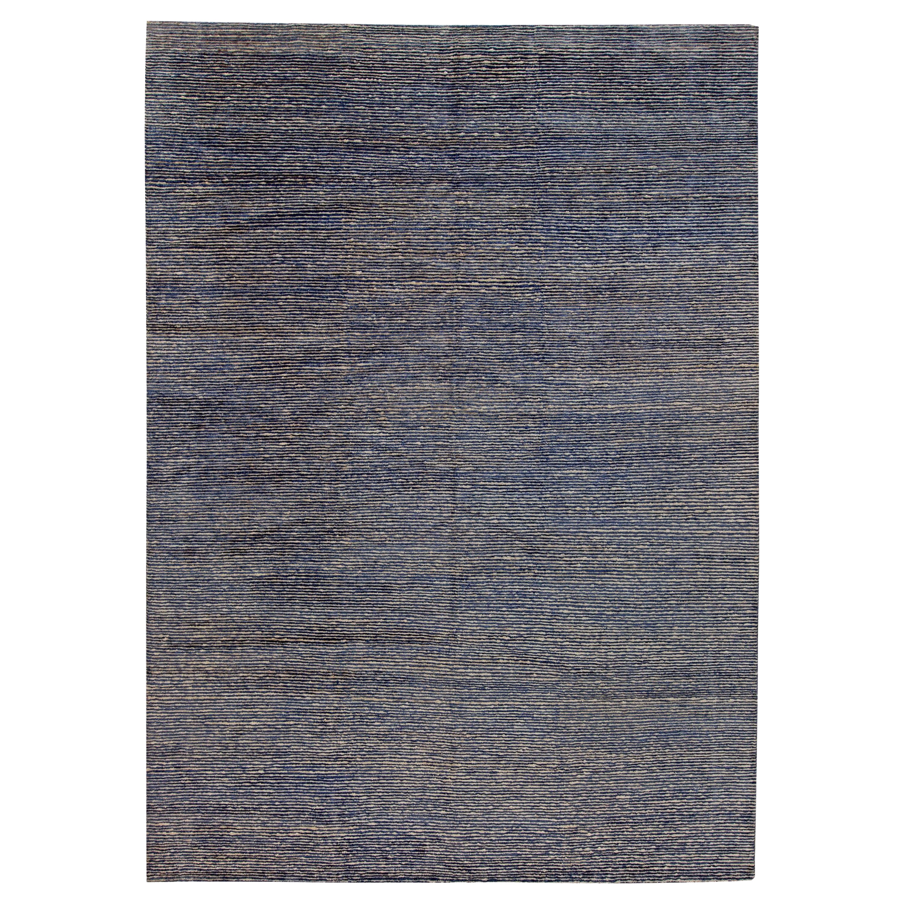 Modern Striped Valeno Grid Rug by Doris Leslie Blau For Sale at 1stDibs