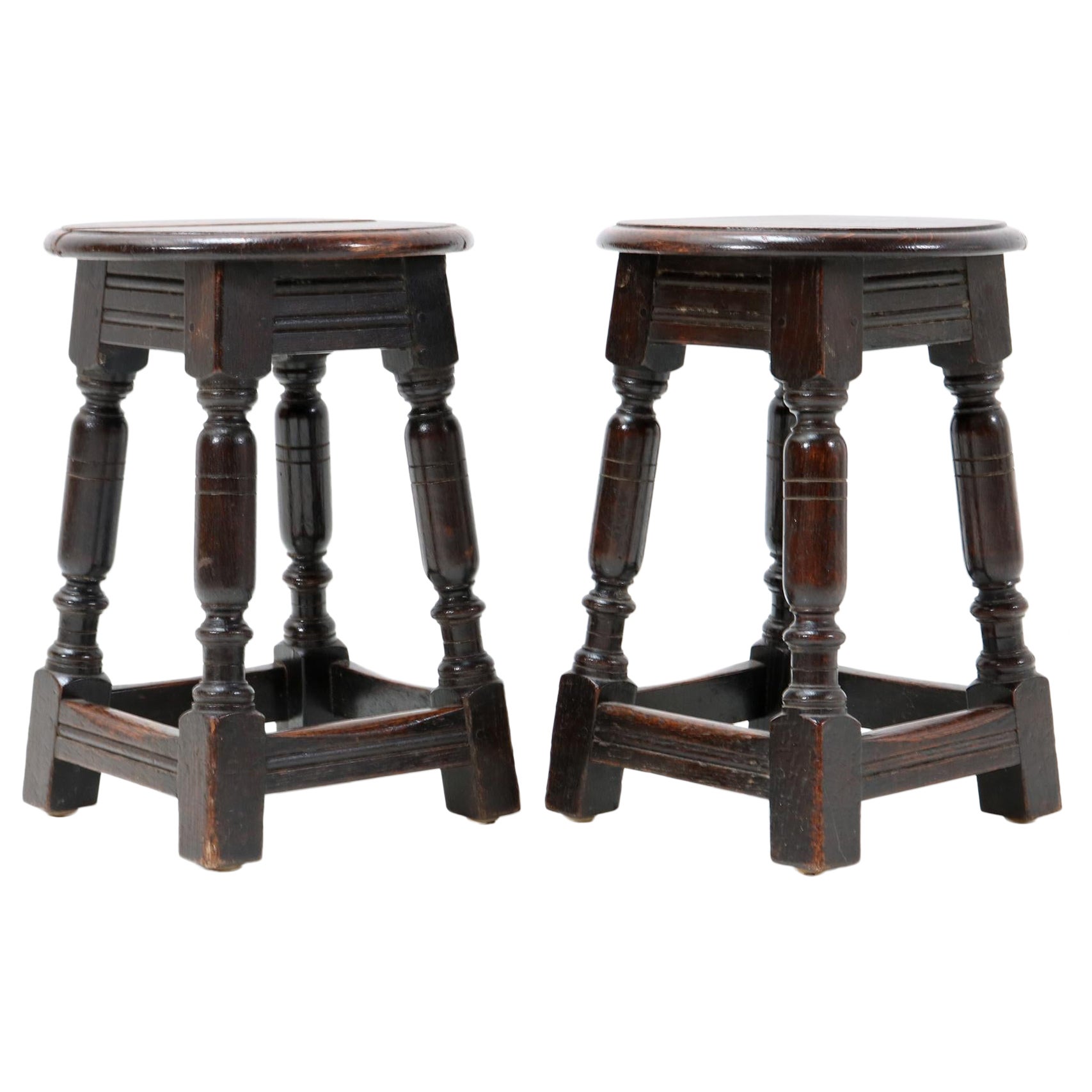 Oak Joined Stool, Charles I period, English, circa 1630-1640 at 1stDibs