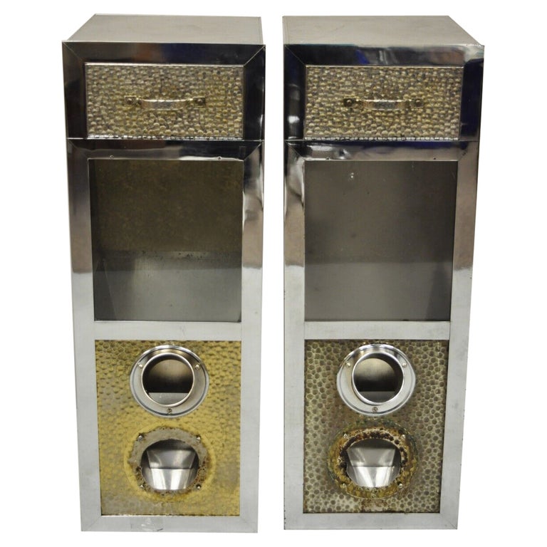 Vintage Stainless Steel Industrial Restaurant Coffee Bean Storage ...
