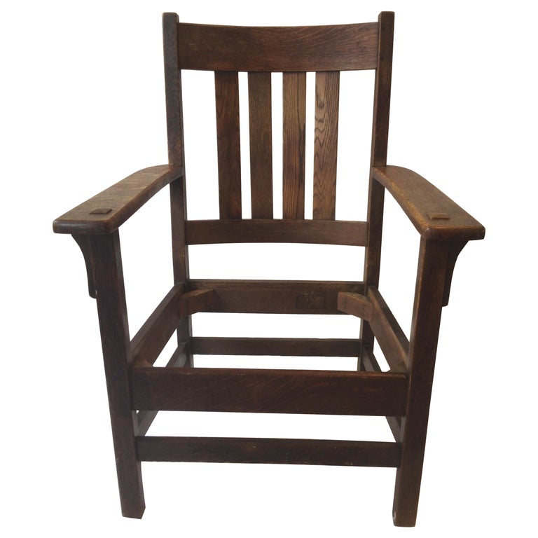 1920s J.M. Young and Sons Arts And Crafts Armchair For Sale at 1stDibs
