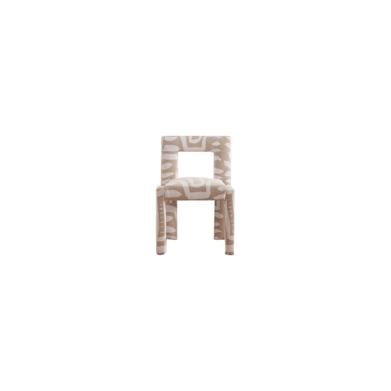 Angle II Armless Dining Chair in Grace Beige Tuxedo Color by TRNK For ...