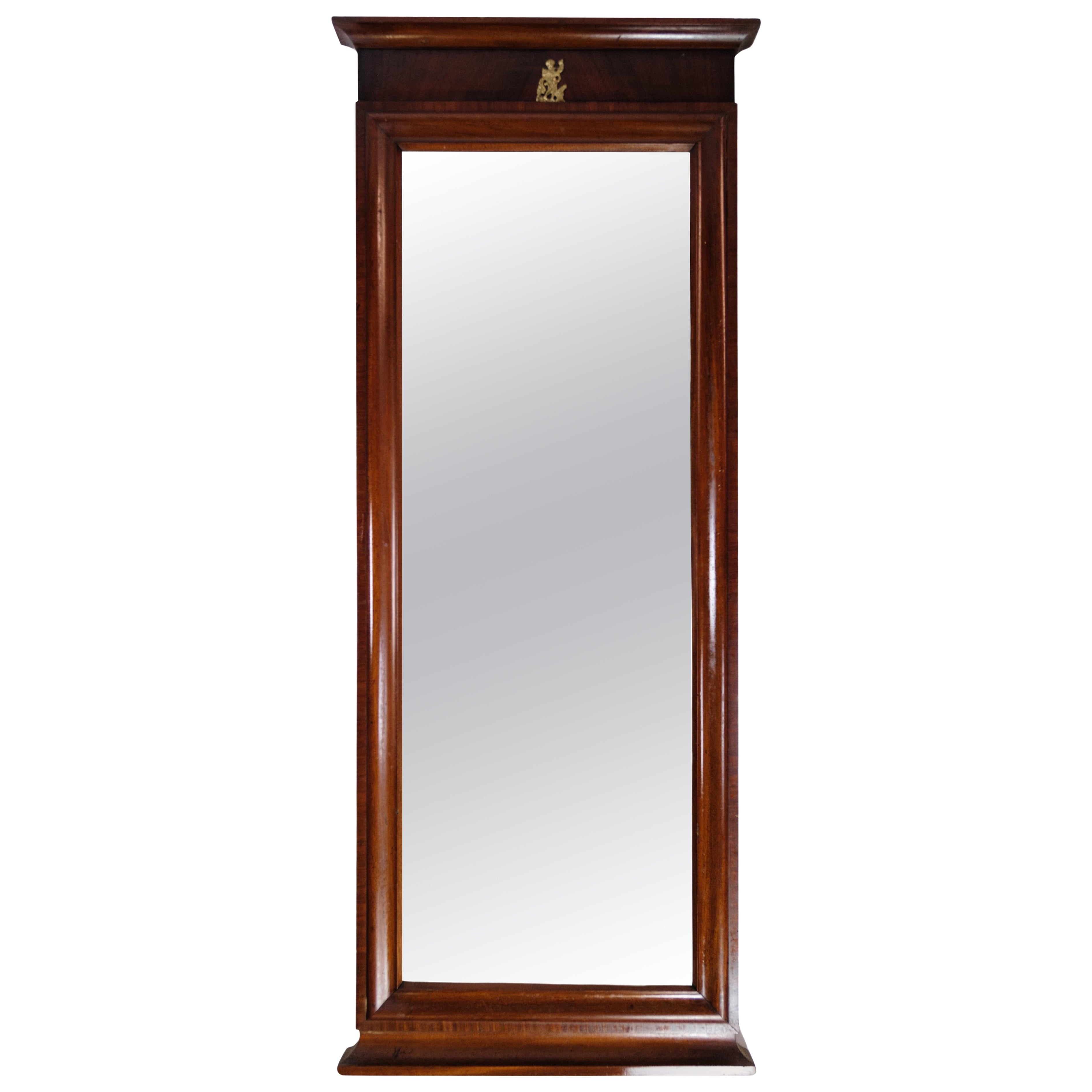 Pair of Large Antique Scottish Solid Pitch Pine Church Mirrors, 1880s ...