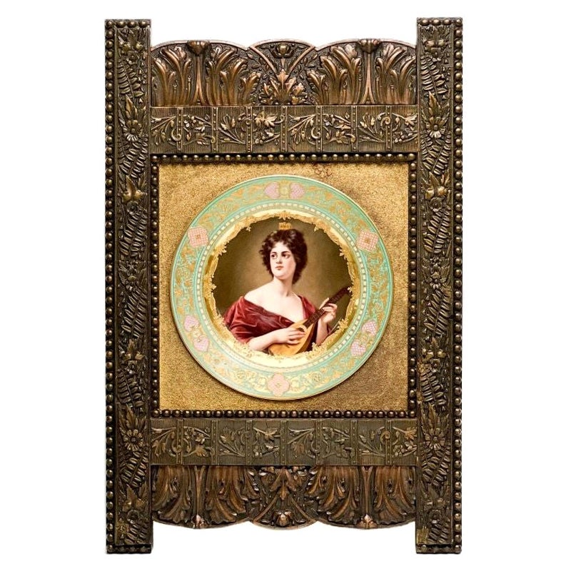 Royal Vienna Austria Hand Painted Porcelain Portrait Queen Louise Plate ...