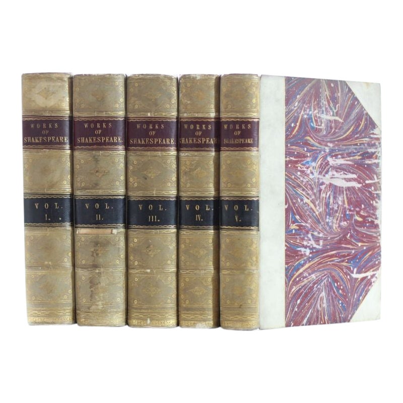 2 Volumes, William Shakespeare, The Works of Shakespeare For Sale at 1stDibs