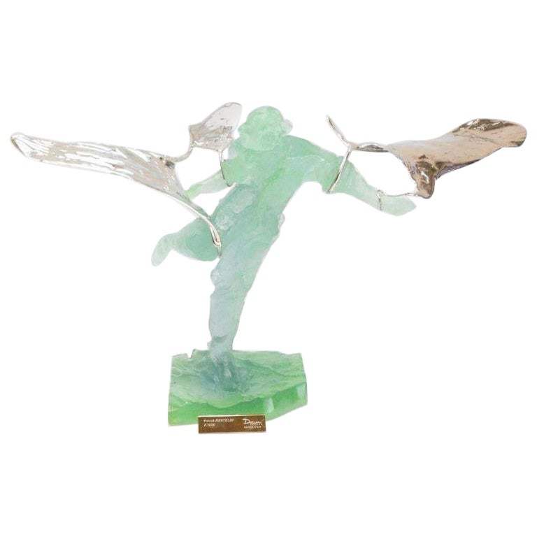 Daum Pate De Verre Art Glass Icare Sculpture by Patrick Haverlin, Ltd ...