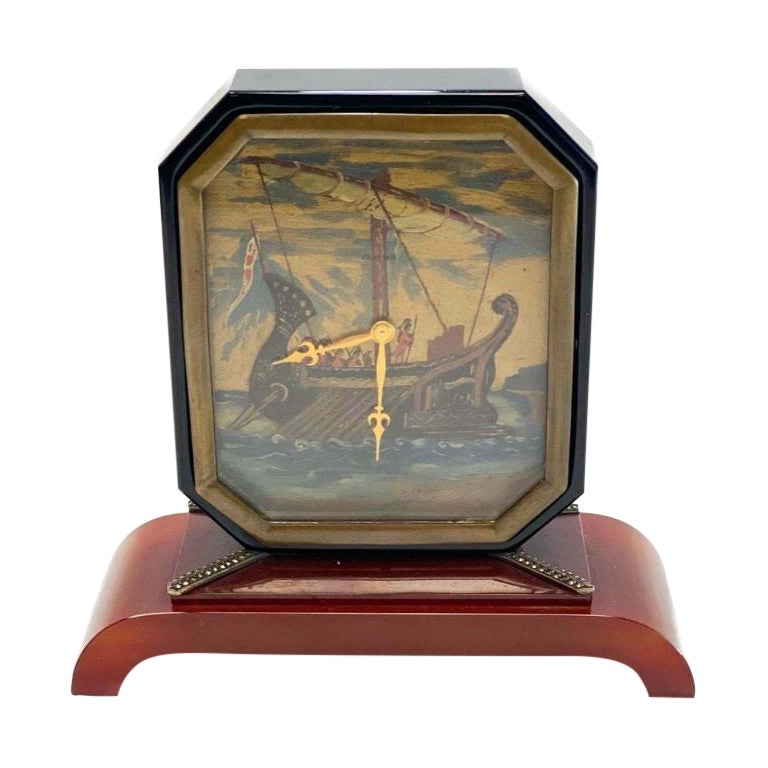 Ateliers Juvenia French Gilt Bronze Putti Onyx Annular Rotary Clock ...