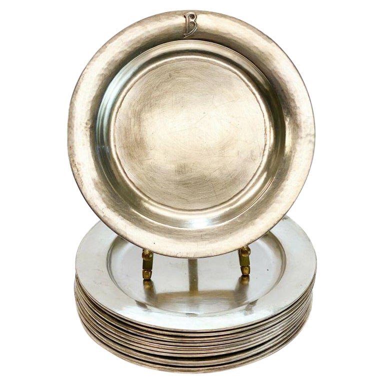 12 Kalo Shop Sterling Silver Hand Wrought Bread and Butter Plates #BB1L ...