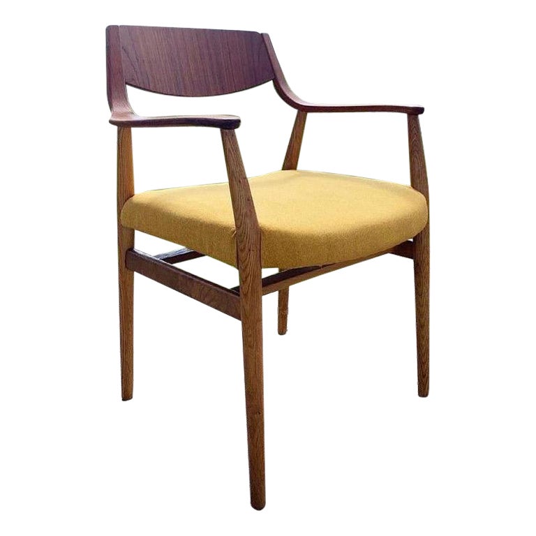 Nice Vintage Armchair in Teak and Oak at 1stDibs