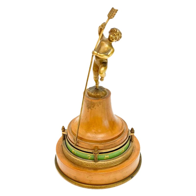 Ateliers Juvenia French Gilt Bronze Putti Onyx Annular Rotary Clock ...