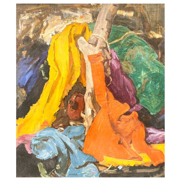Clarence Hinkle Oil on Board Painting, Mountainous Landscape at 1stDibs